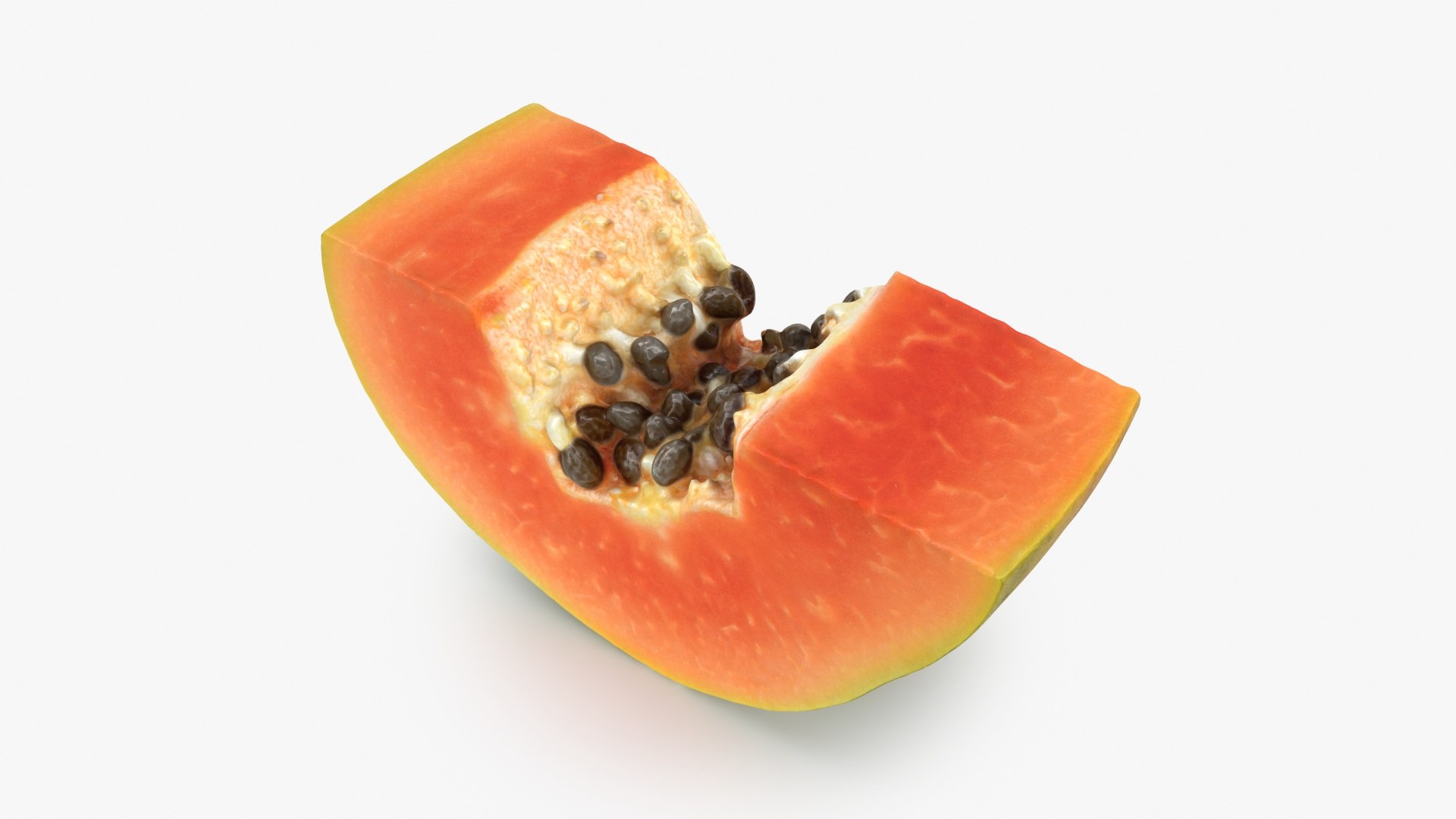 3D Papaya Slice 2 Model - TurboSquid 2135759