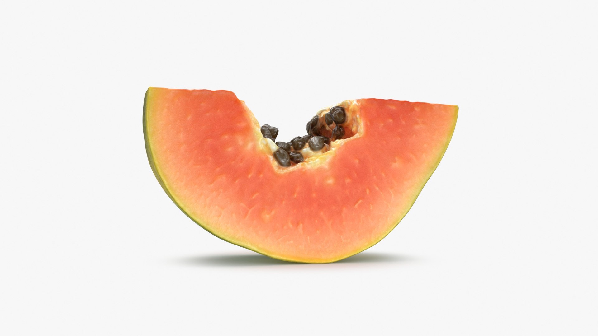 3D Papaya Slice 2 Model - TurboSquid 2135759