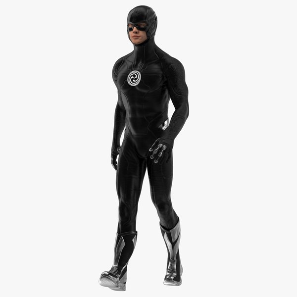 modelo 3d Superhéroe con traje negro preparado para Maya - TurboSquid ...