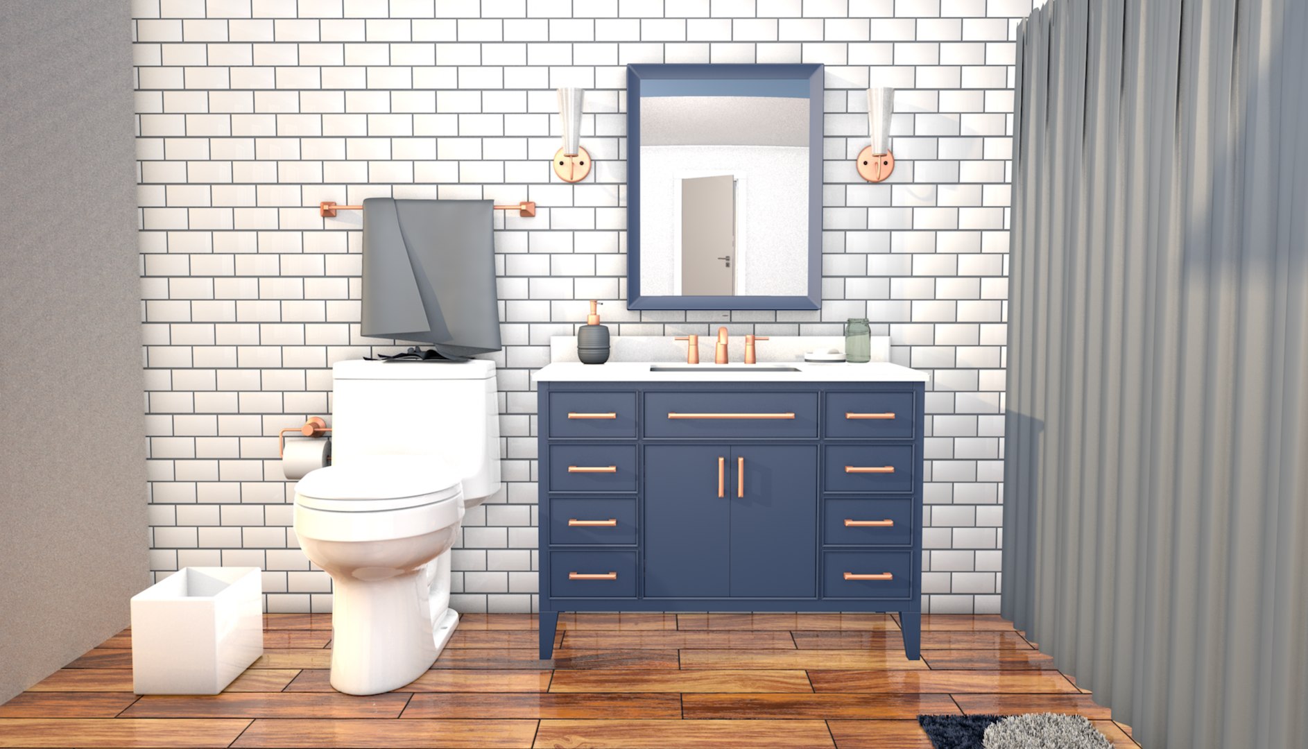 3D Model Toilet Room - TurboSquid 1508891