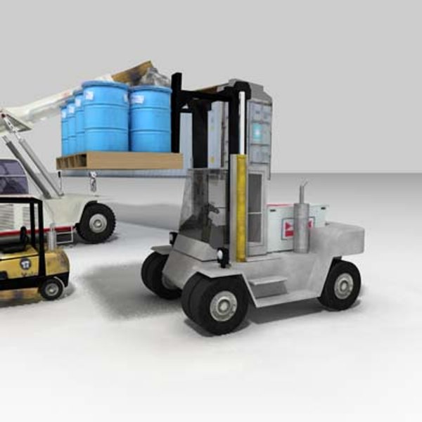 forklift stacker 3d model