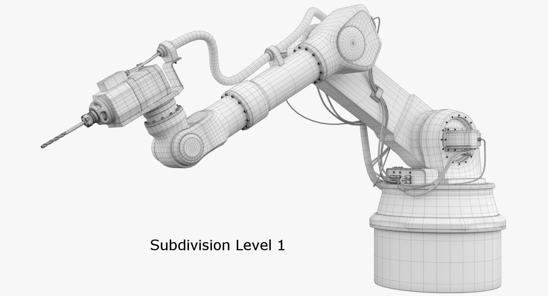3d model industrial robot 1
