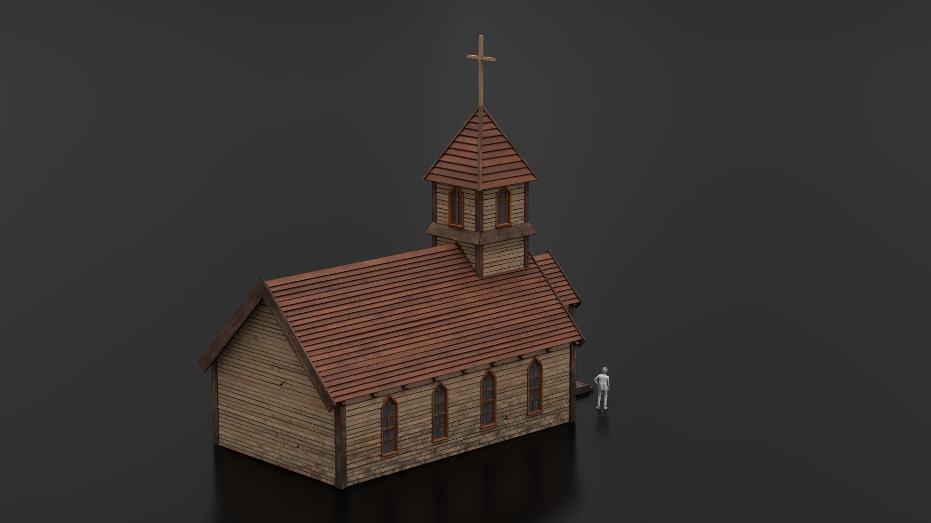 3D West Wild Church 01 - TurboSquid 2153453