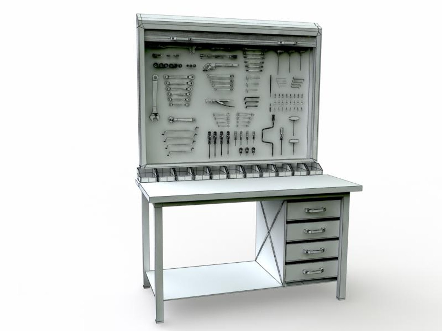 Workbench Work Bench 3D Model - TurboSquid 1372944