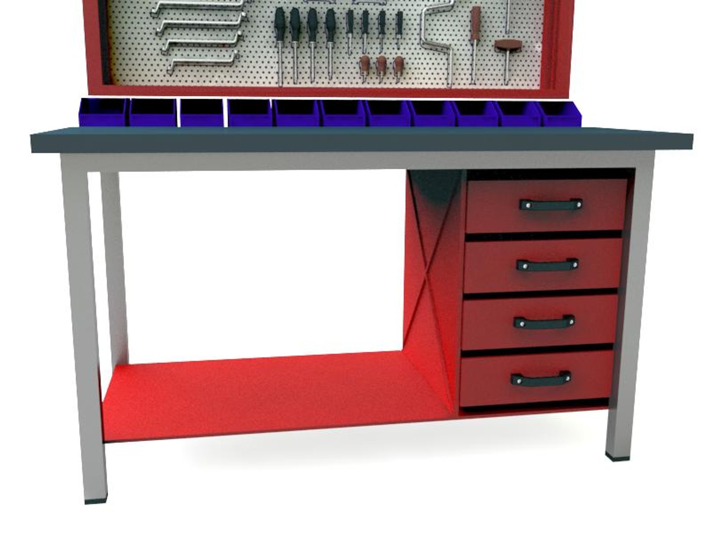 Workbench Work Bench 3D Model - TurboSquid 1372944
