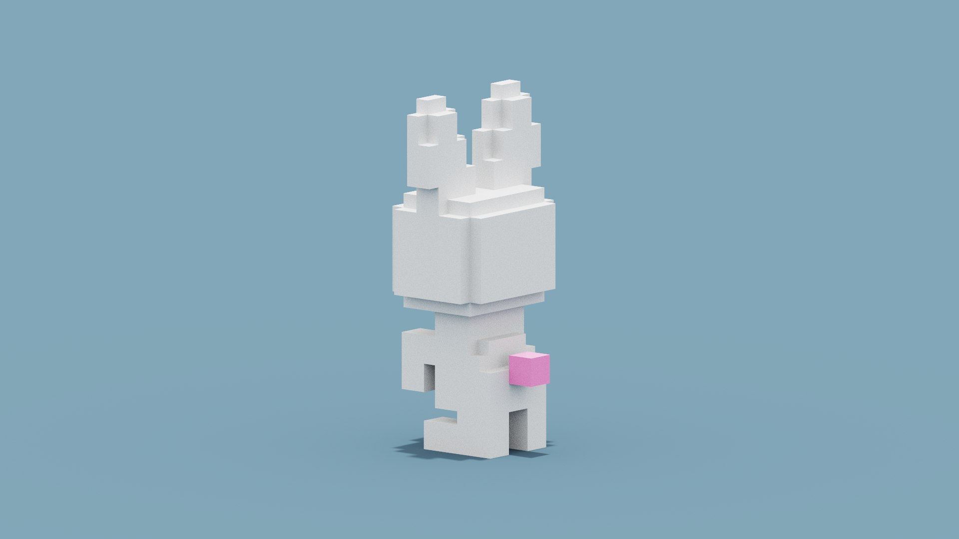 Voxel Rabbit 3D Model - TurboSquid 1910255
