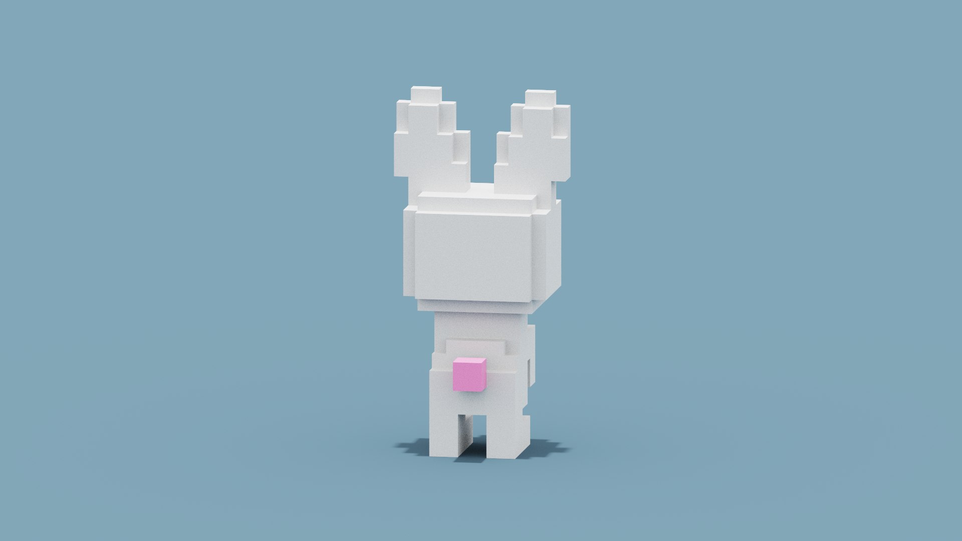 Voxel Rabbit 3D Model - TurboSquid 1910255