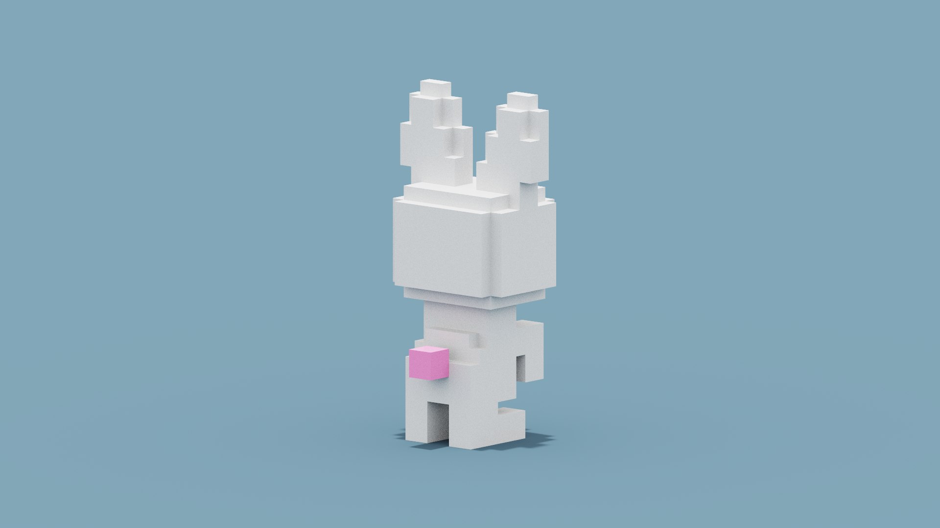 Voxel Rabbit 3D Model - TurboSquid 1910255