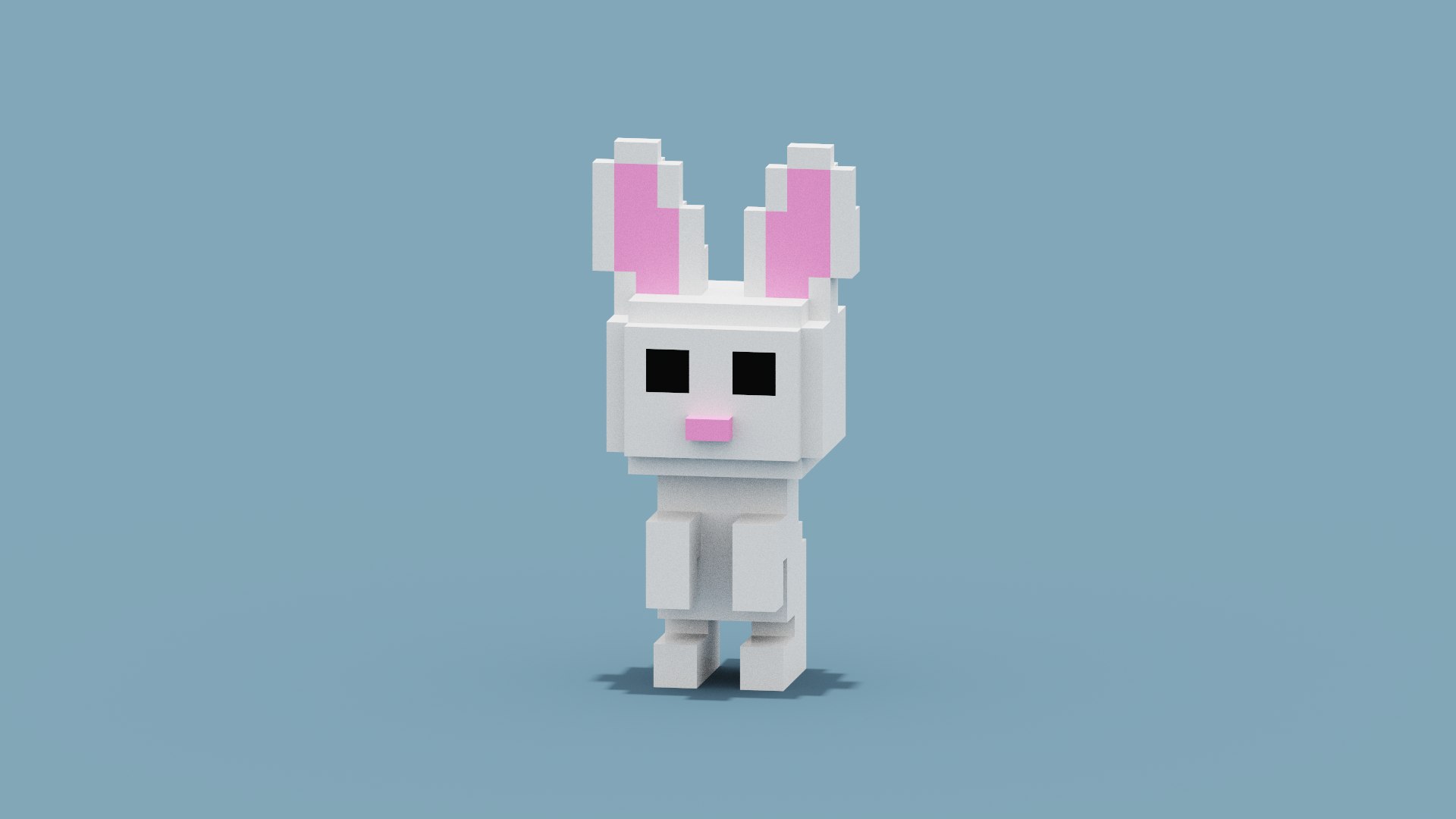 Voxel Rabbit 3D Model - TurboSquid 1910255