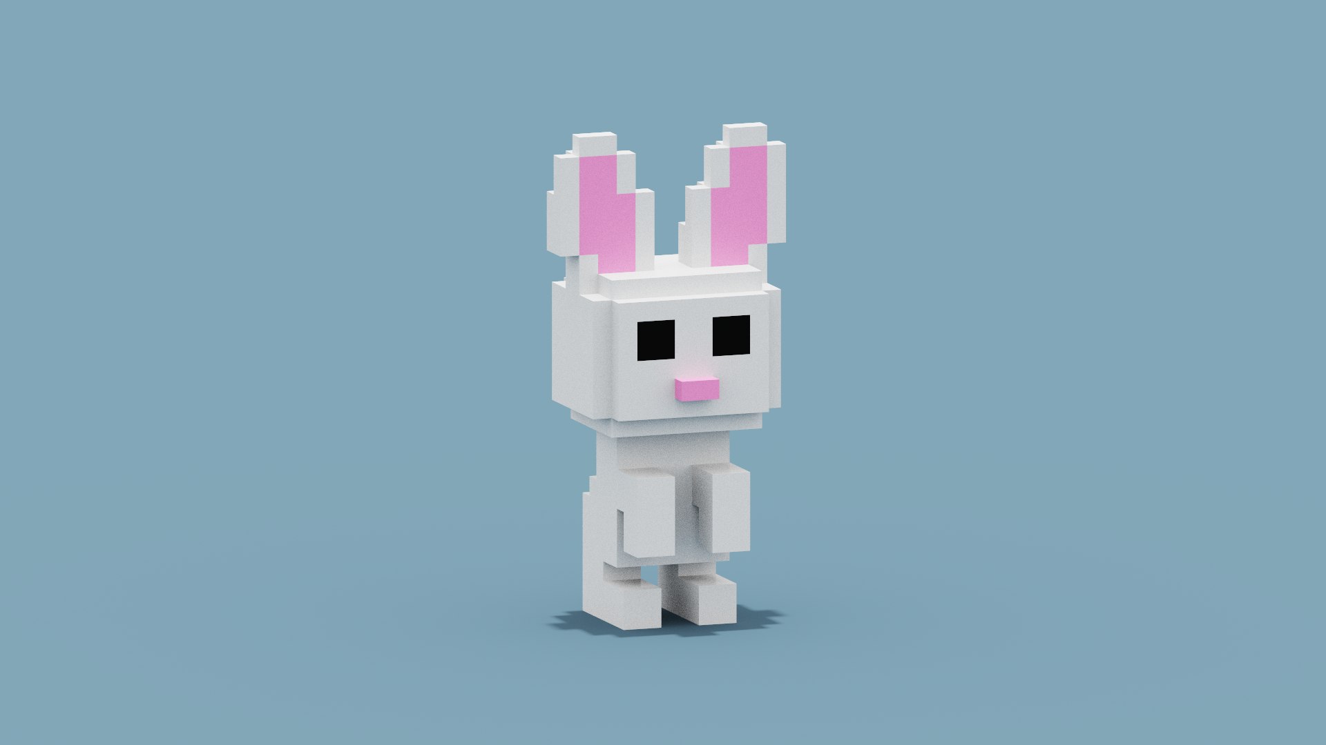 Voxel Rabbit 3D Model - TurboSquid 1910255