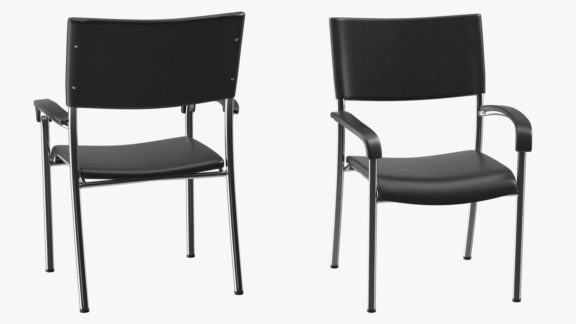 Office Steel Chair 3D Model - TurboSquid 2145967