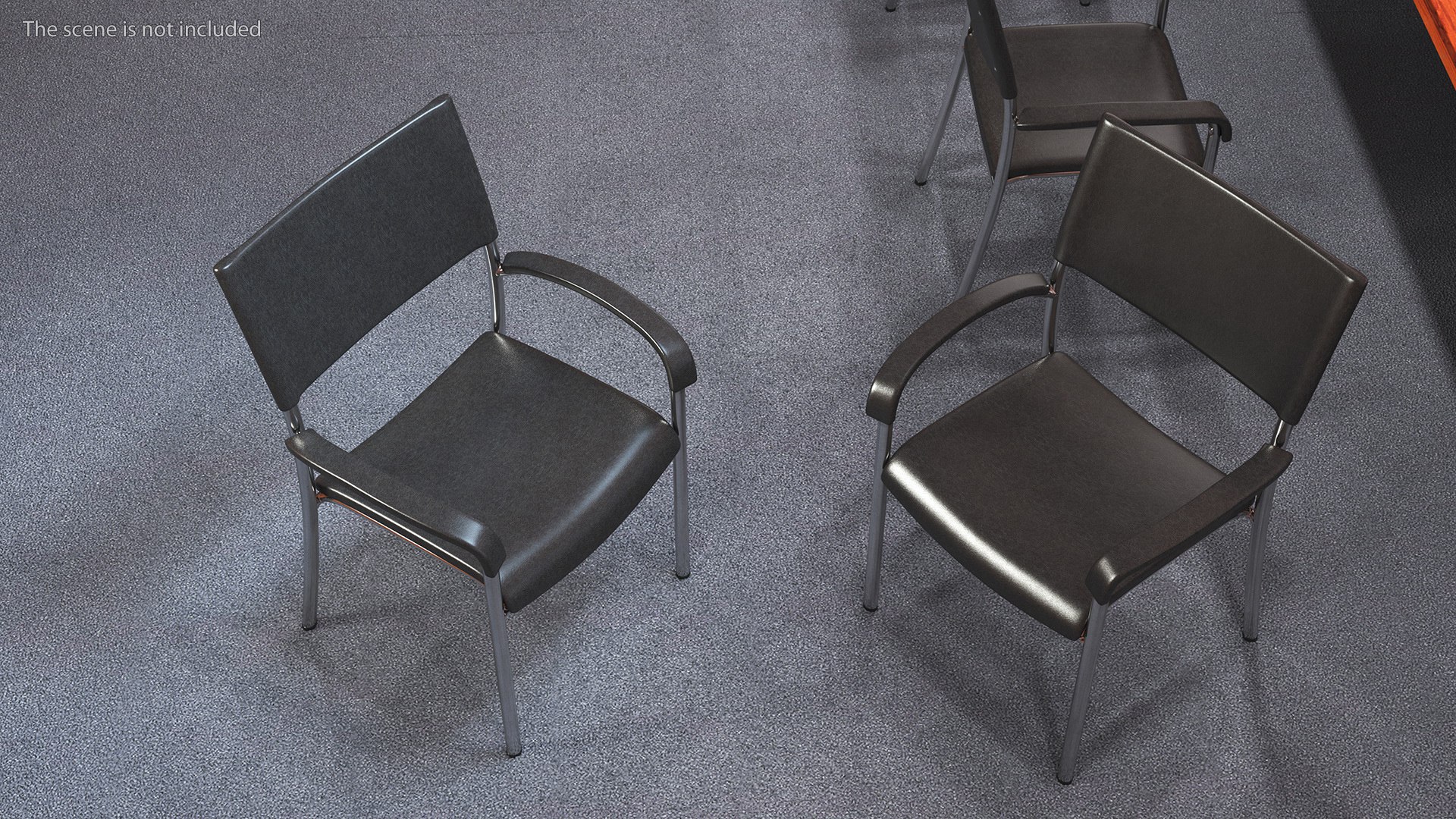 Office Steel Chair 3D Model - TurboSquid 2145967