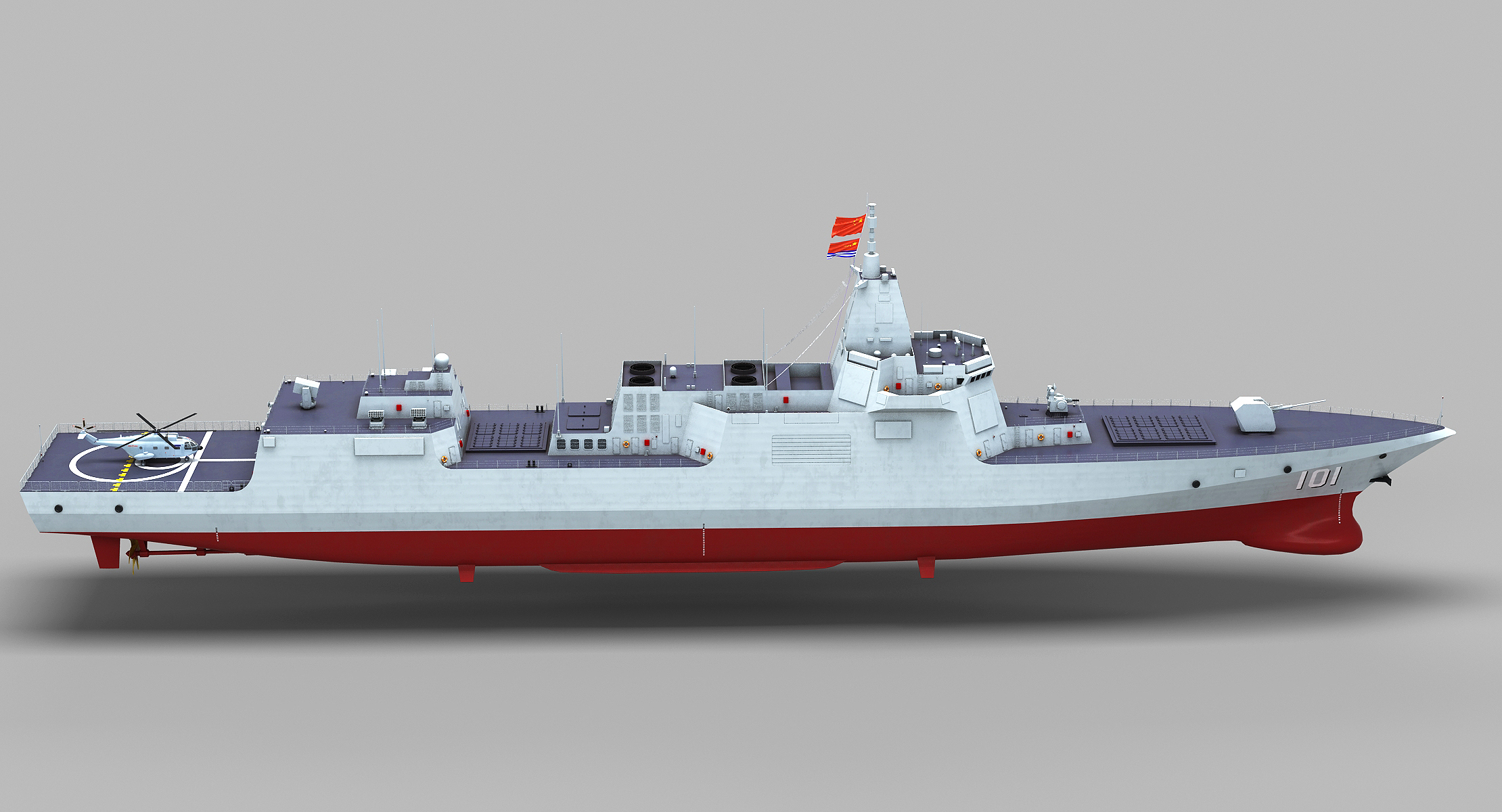 Chinese navy type 055 model - TurboSquid 1440595