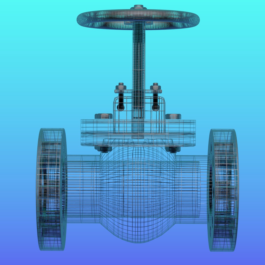 Gate Valve Pipeline 3d Model