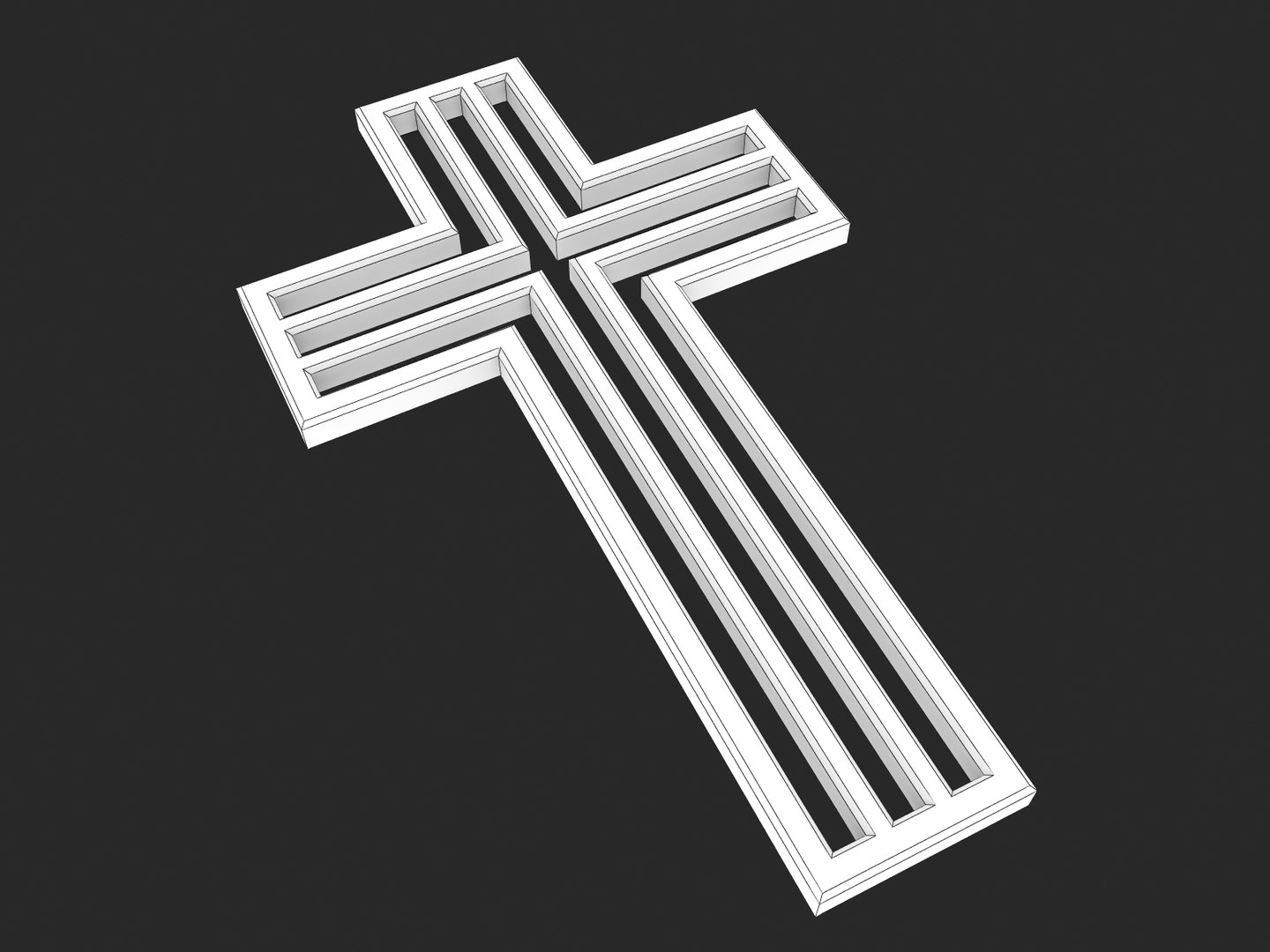 3D cross - TurboSquid 1474228