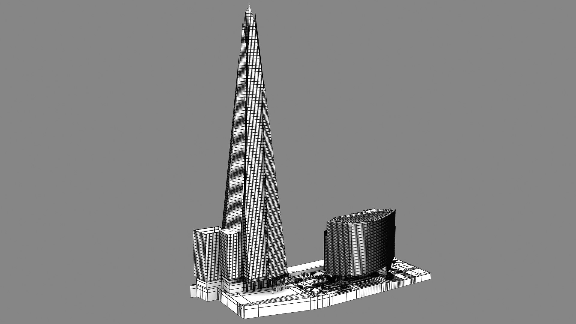 The Shard News Building London 3D Model - TurboSquid 1802827