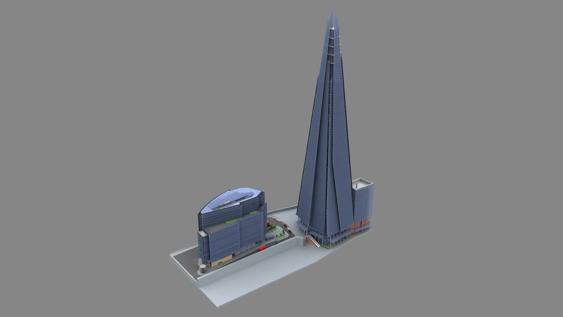 The Shard News Building London 3D Model - TurboSquid 1802827