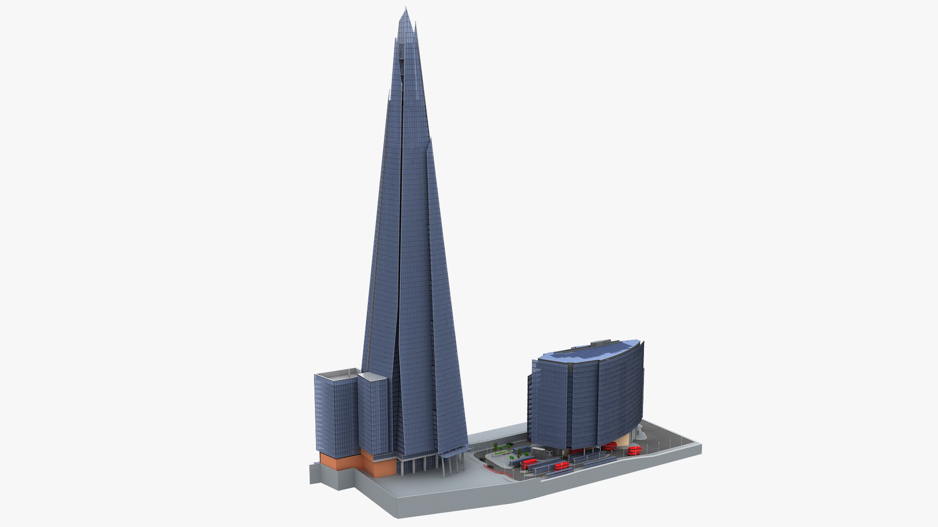 The Shard News Building London 3D Model - TurboSquid 1802827