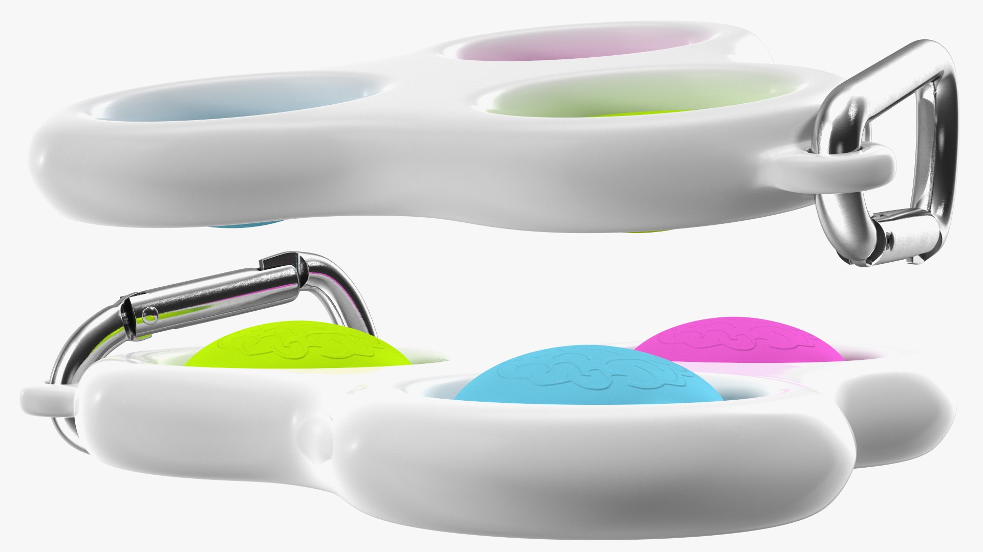 Handheld Simple Dimple Toy With Key Clip 3D Model - TurboSquid 1786458