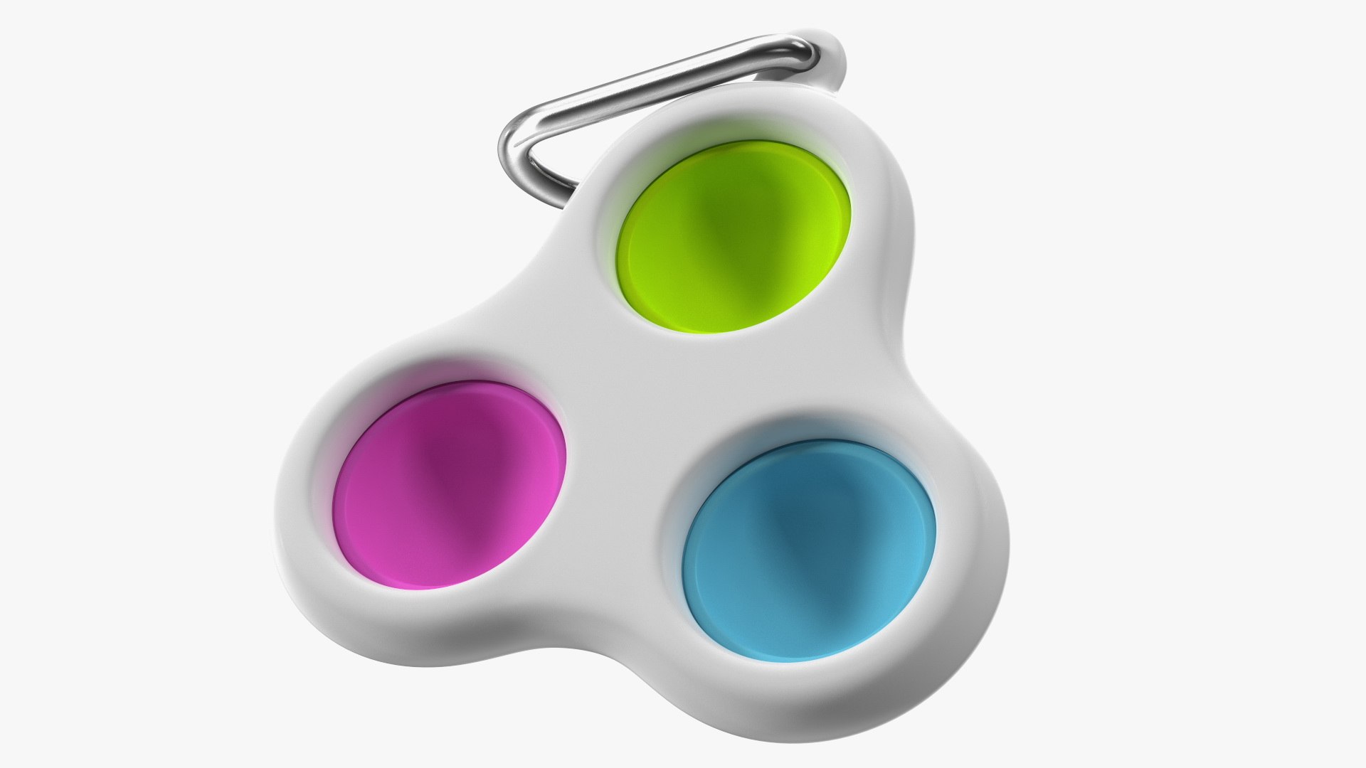 Handheld Simple Dimple Toy With Key Clip 3D Model - TurboSquid 1786458