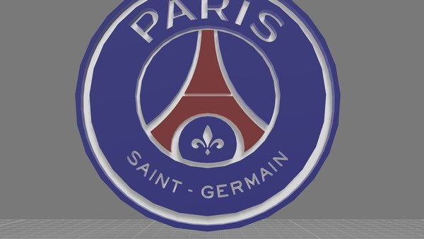 modelo 3d Logo del Paris Saint Germain Keychan imprimible y ...