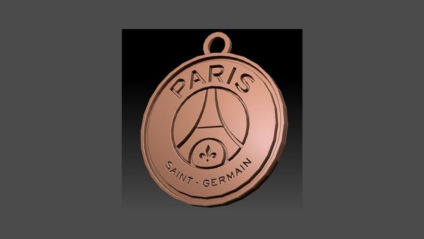 modelo 3d Logo del Paris Saint Germain Keychan imprimible y ...