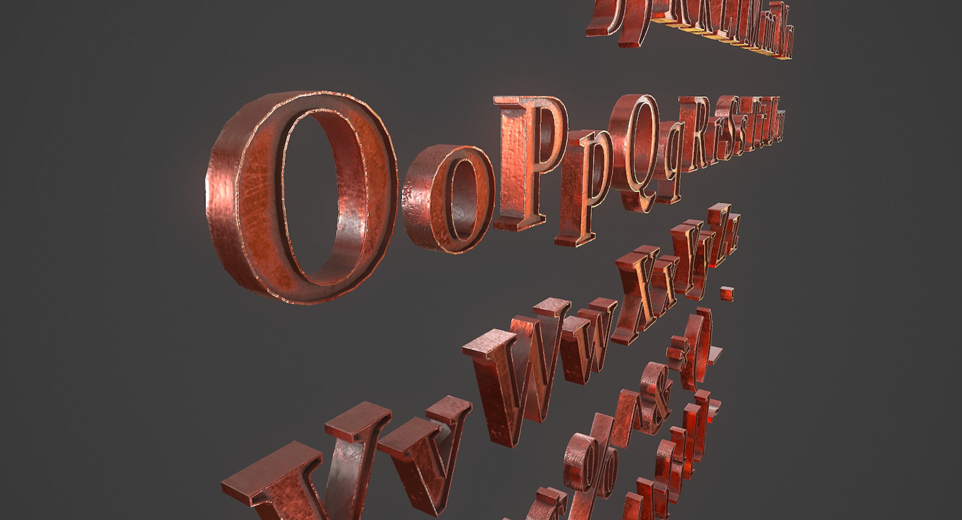 3D english letters - TurboSquid 1501713