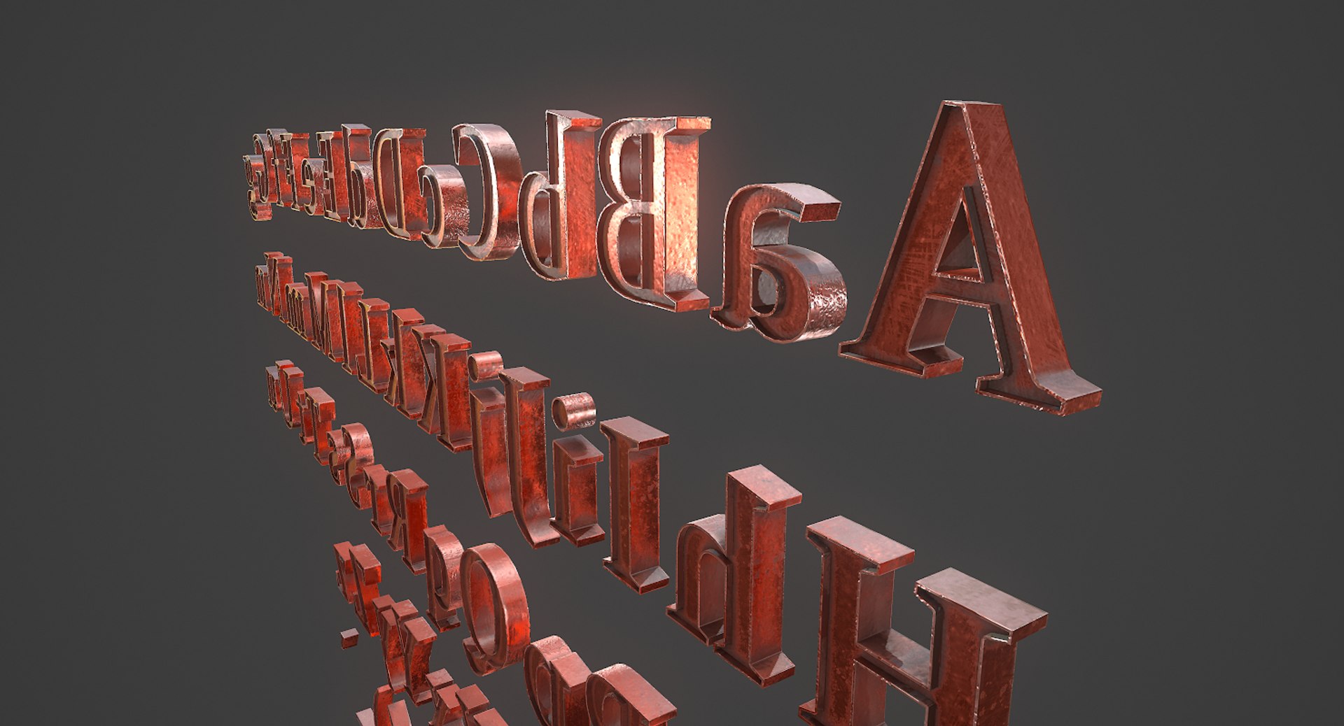 3D english letters - TurboSquid 1501713