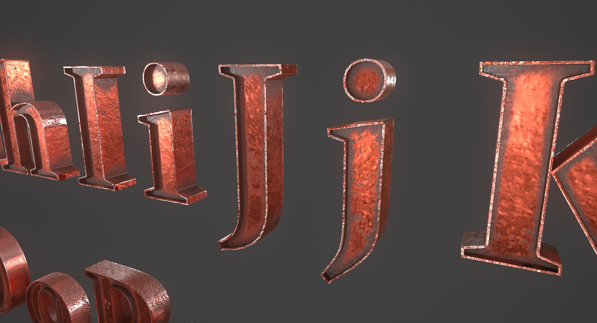 3D english letters - TurboSquid 1501713