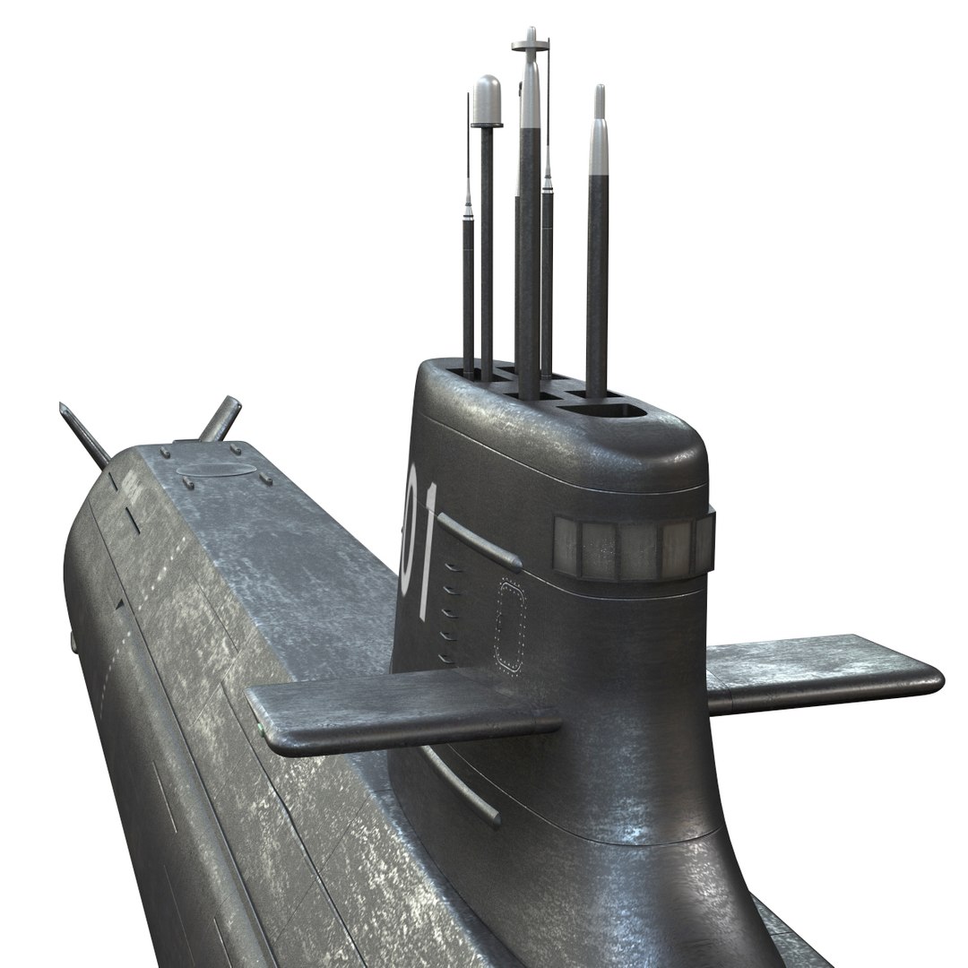 japanese submarine soru 3d model