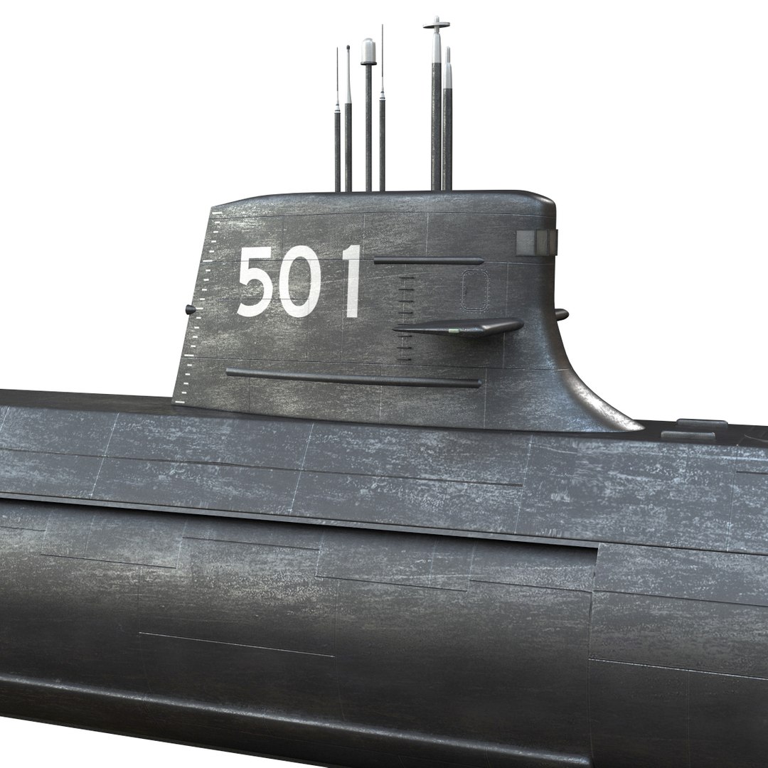 japanese submarine soru 3d model