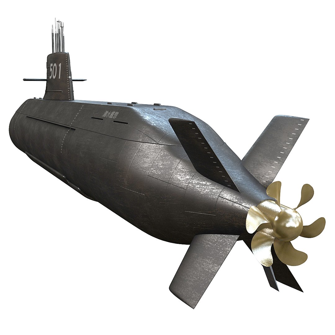 Japanese Submarine Soru 3d Model