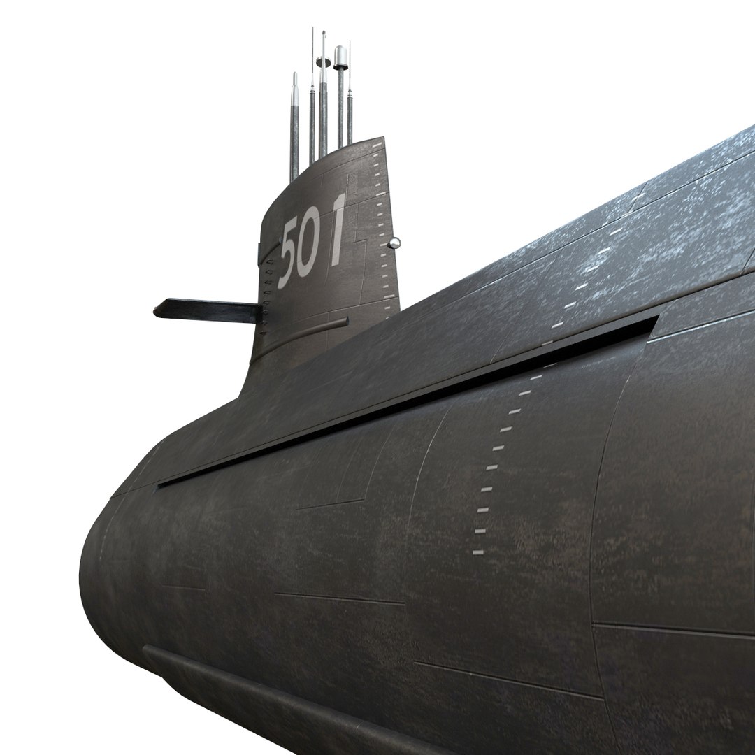 japanese submarine soru 3d model
