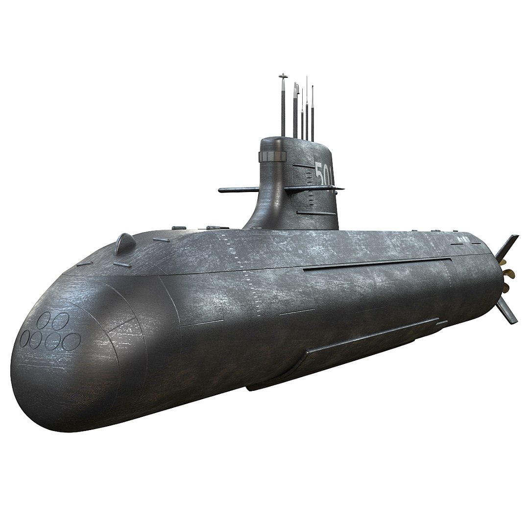 Japanese Submarine Soru 3d Model