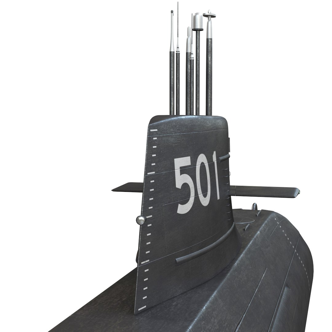 japanese submarine soru 3d model