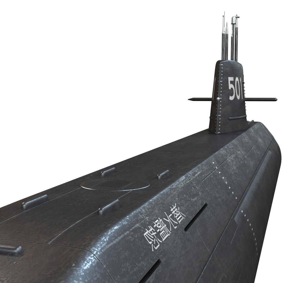 japanese submarine soru 3d model