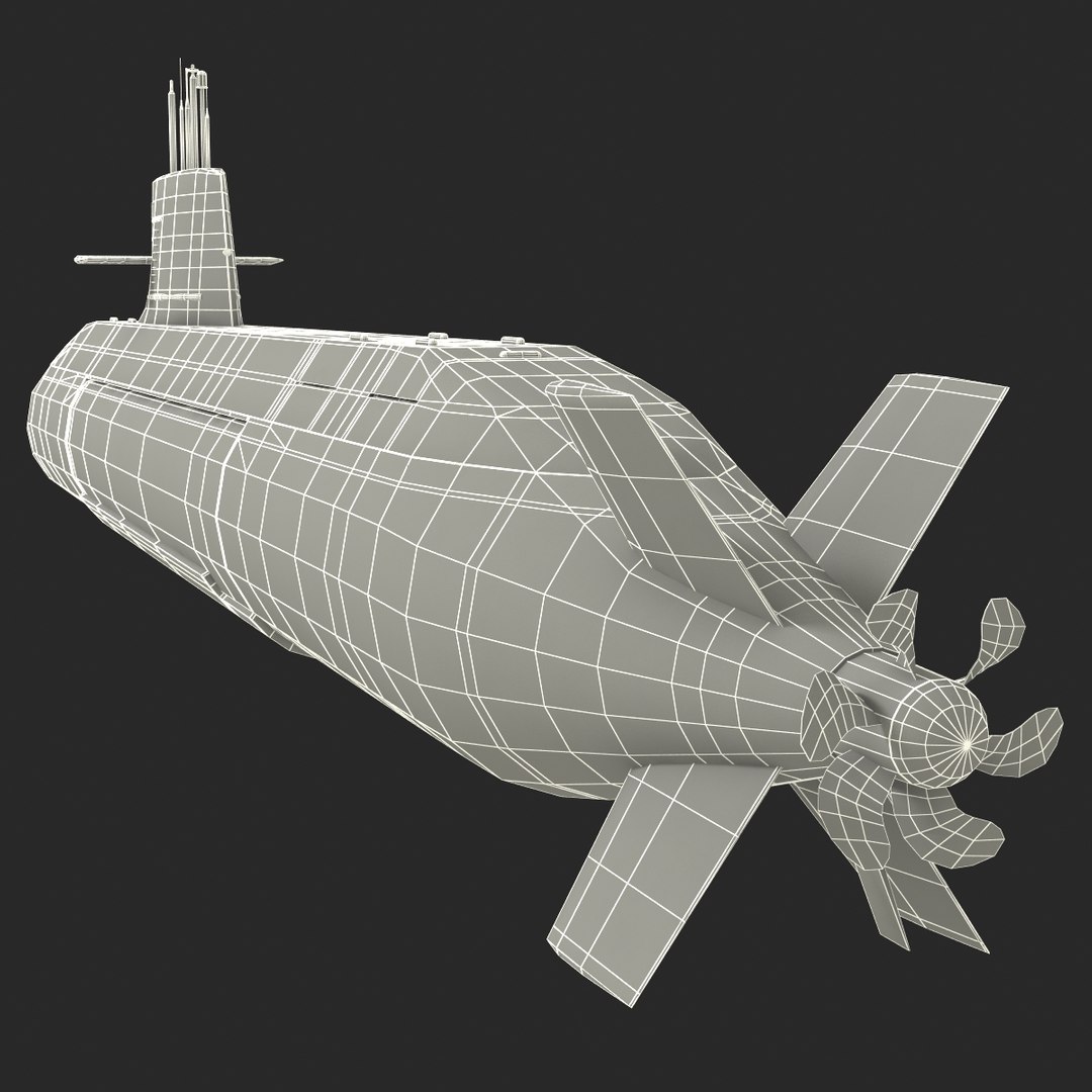japanese submarine soru 3d model