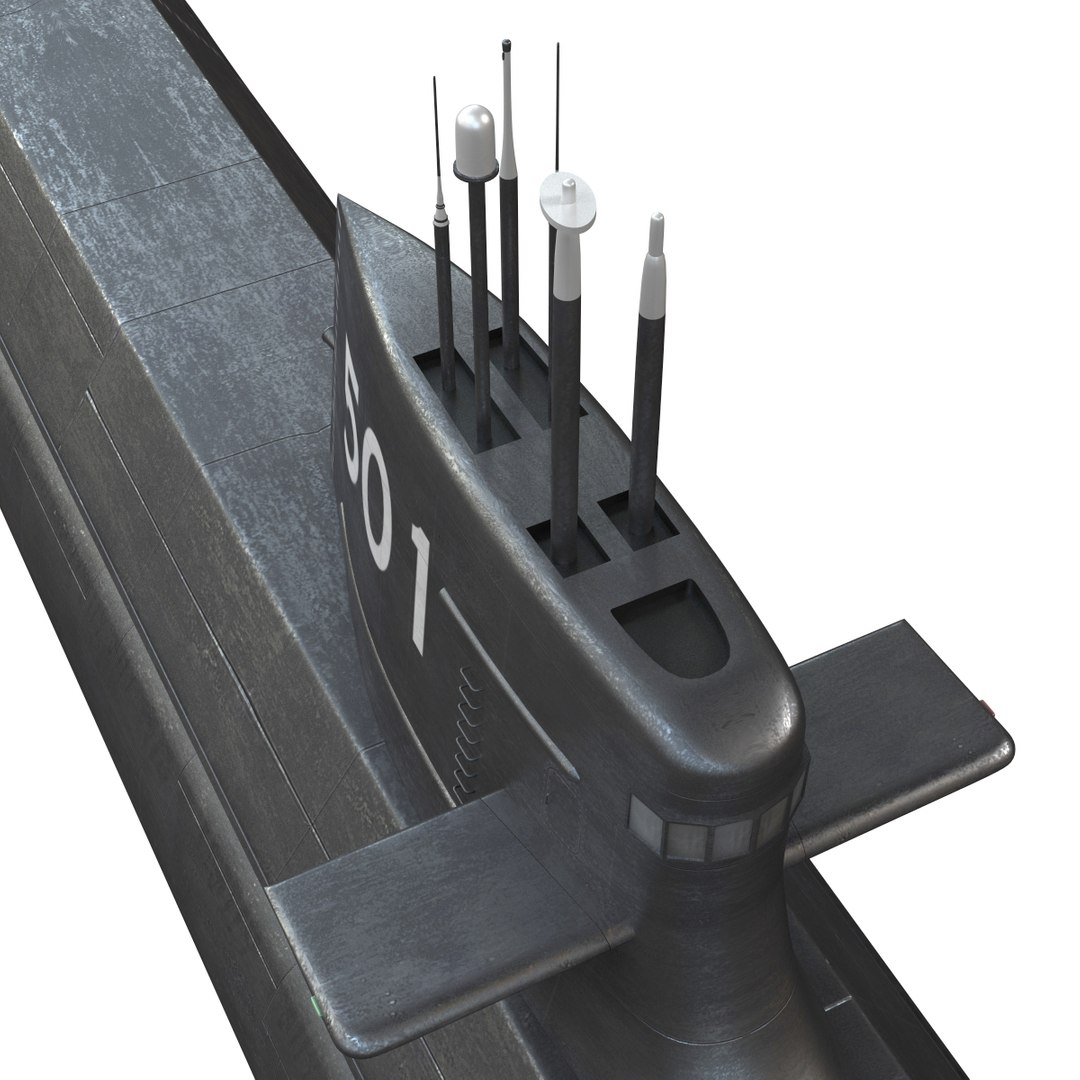 japanese submarine soru 3d model