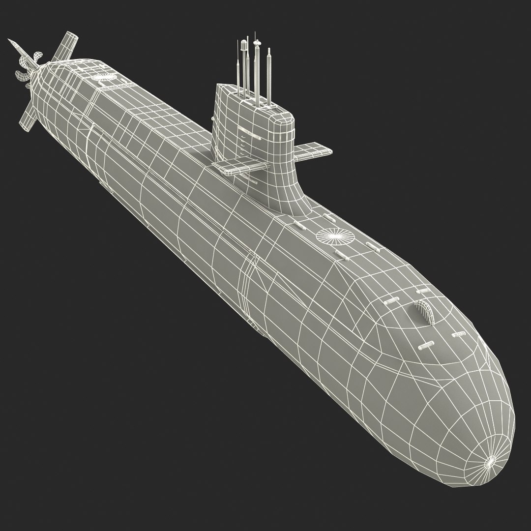 japanese submarine soru 3d model