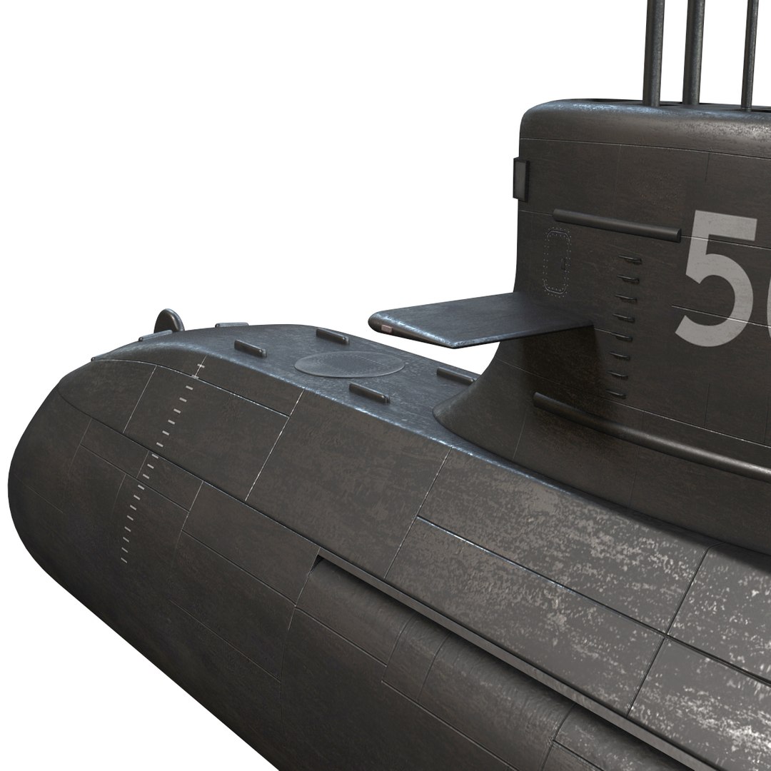 japanese submarine soru 3d model