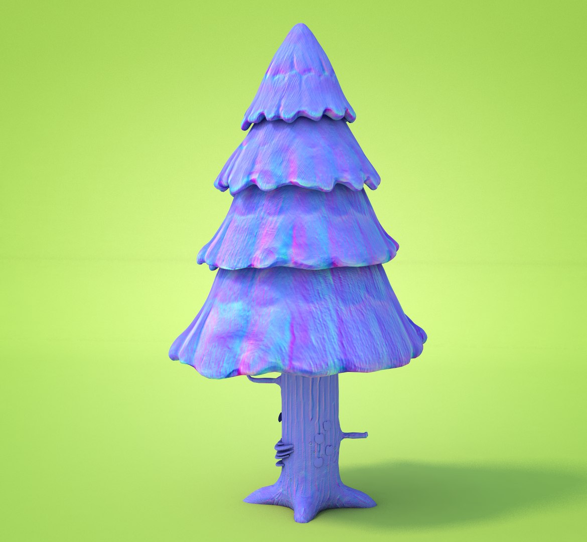 Pine Cartoon 3D Model - TurboSquid 1171141