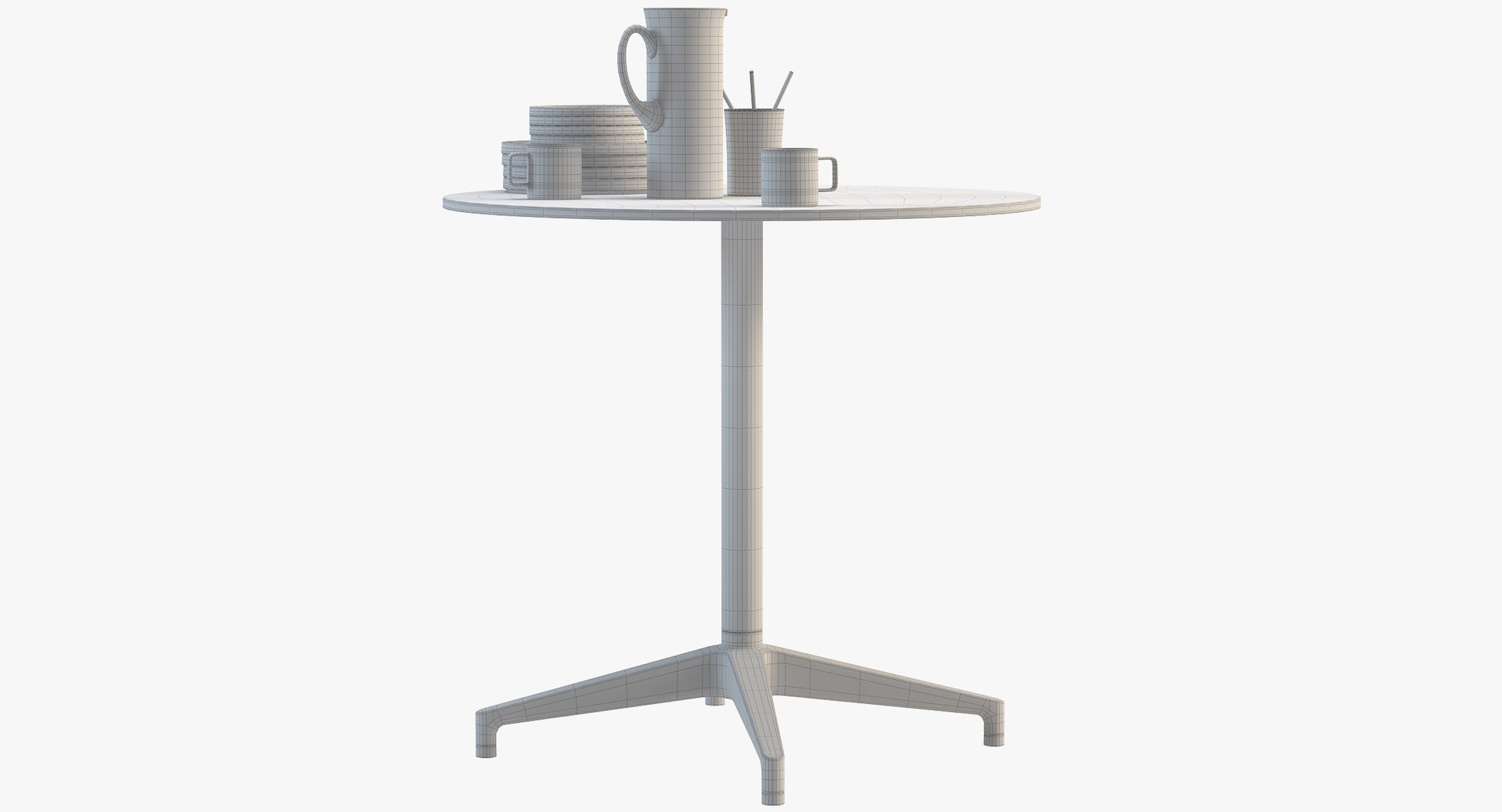 Vitra bistro table 3D model - TurboSquid 1382096
