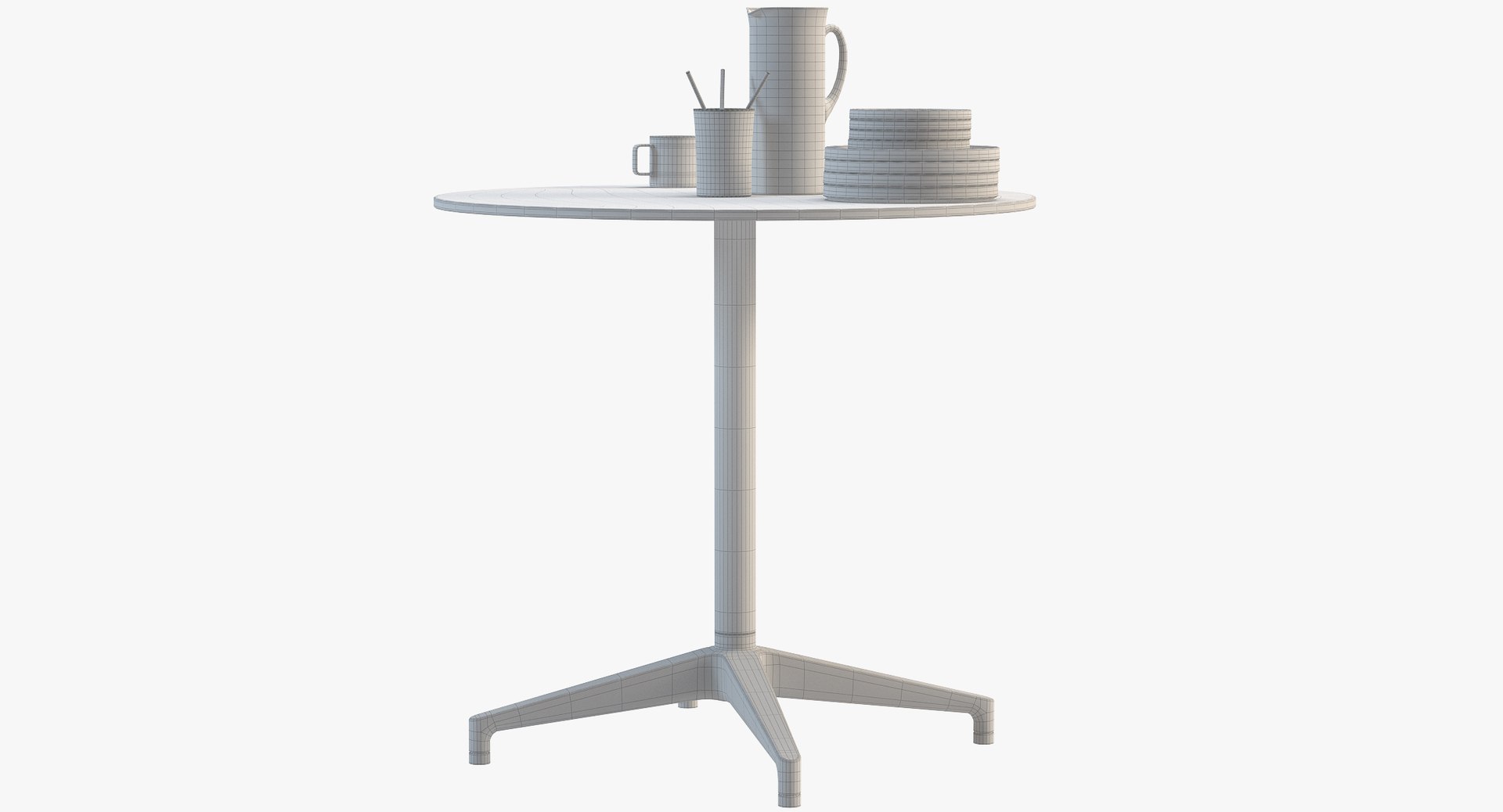 Vitra bistro table 3D model - TurboSquid 1382096
