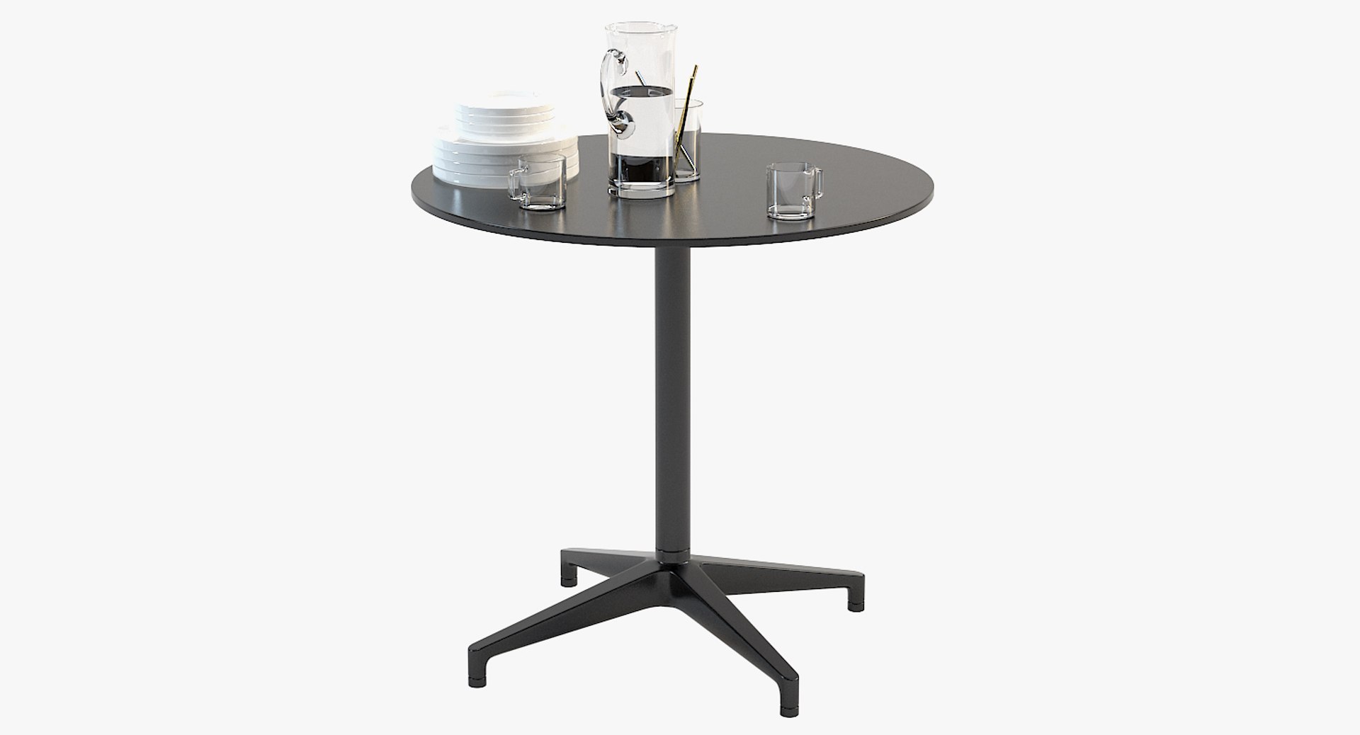 Vitra bistro table 3D model - TurboSquid 1382096