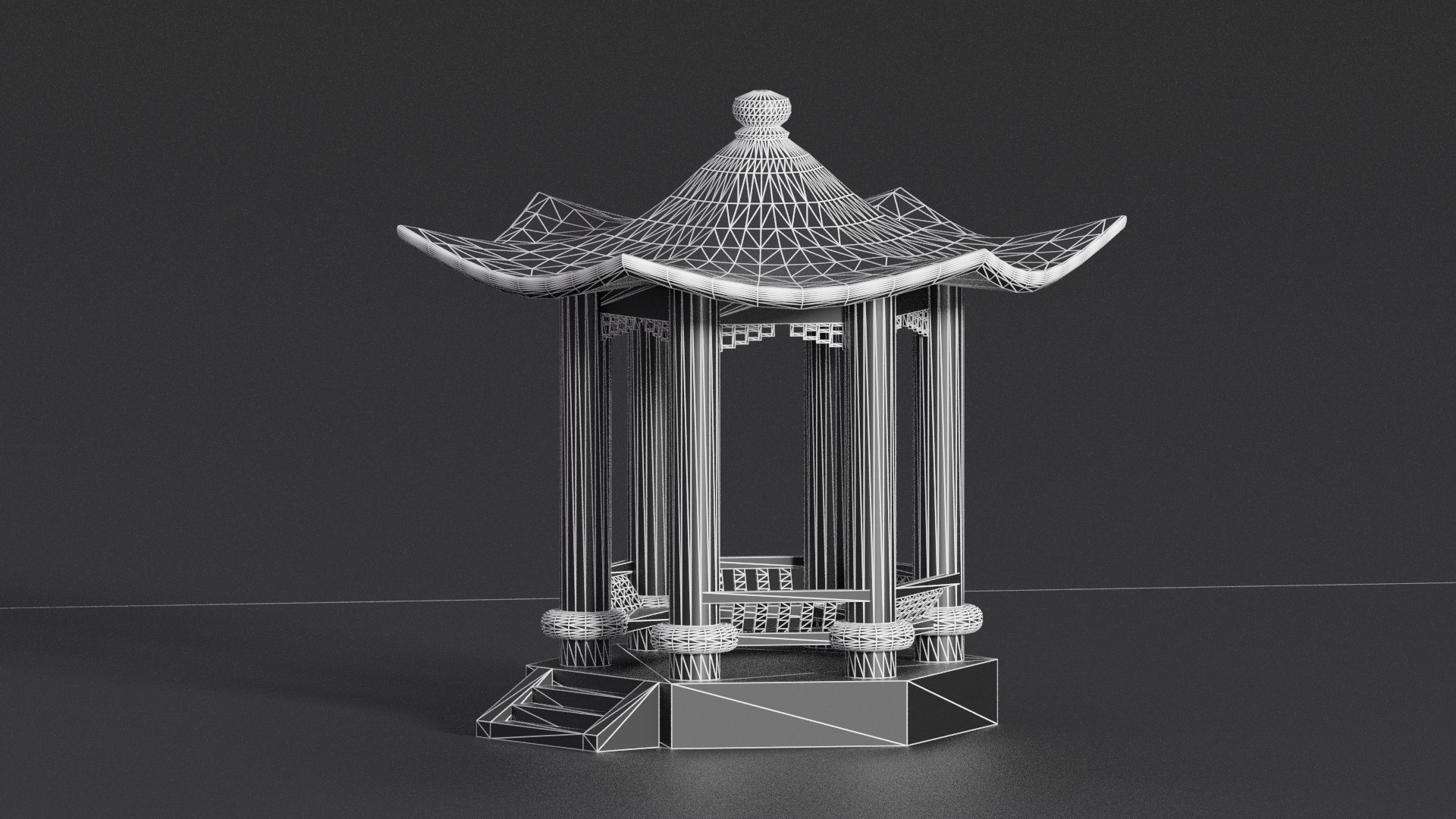 3D Chinese Pavilion - TurboSquid 1776290