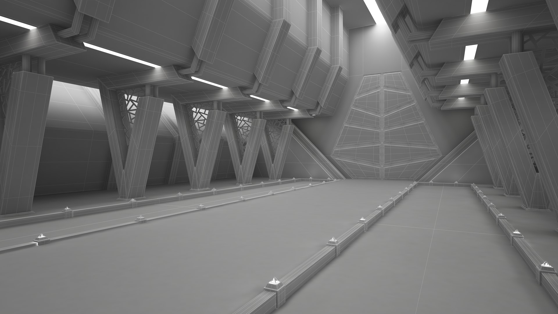 3D Sci-fi Interior Throne Room - TurboSquid 2345885