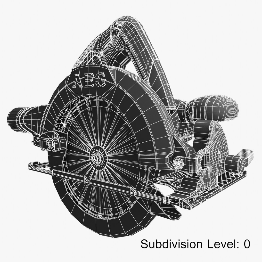 3d Model Circular Saw Aeg Bks