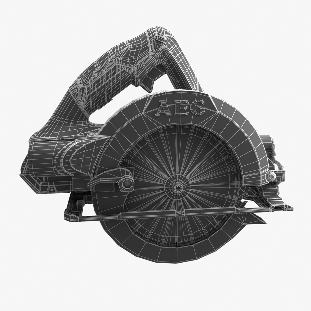 3d Model Circular Saw Aeg Bks