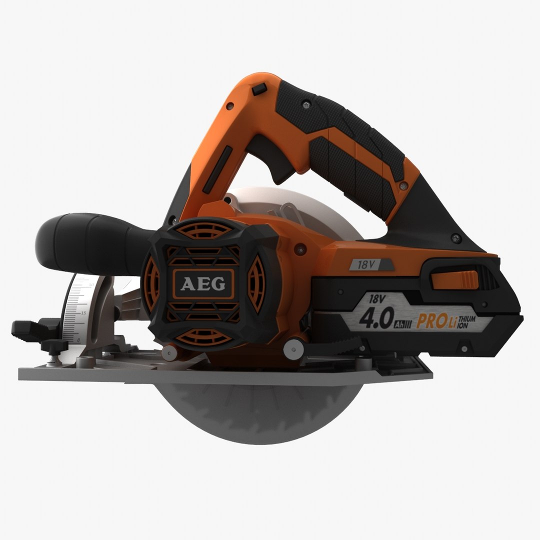 3d Model Circular Saw Aeg Bks