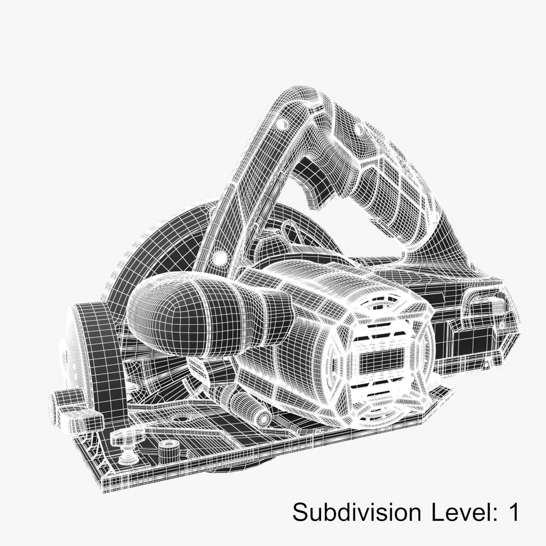 3d Model Circular Saw Aeg Bks